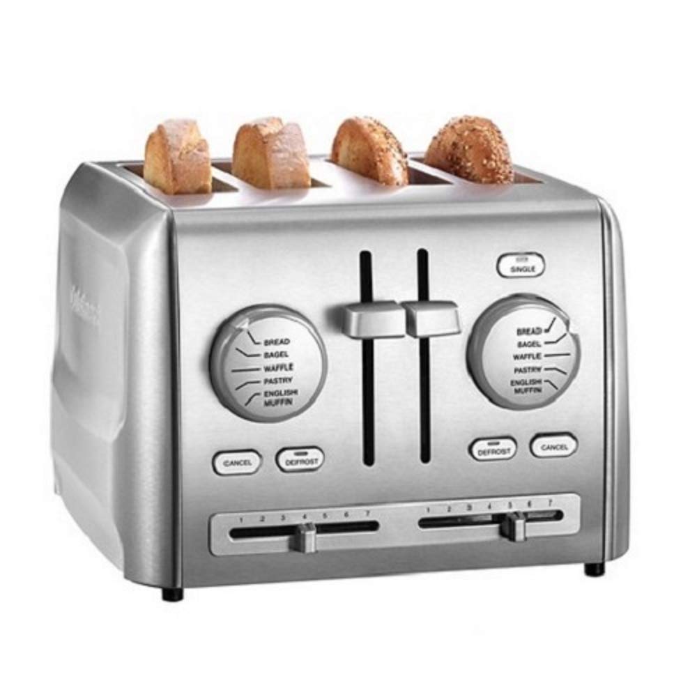 Cuisinart CPT-640P1 4-Slice Custom Select Toaster, Stainless Steel