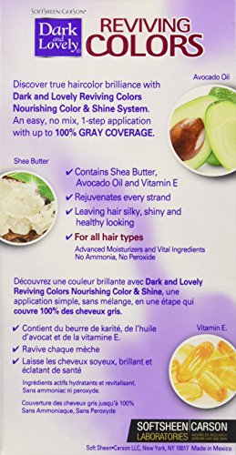 SoftSheen-Carson Dark and Lovely Reviving Colors Nourishing Color & Shine, Natural Black 395