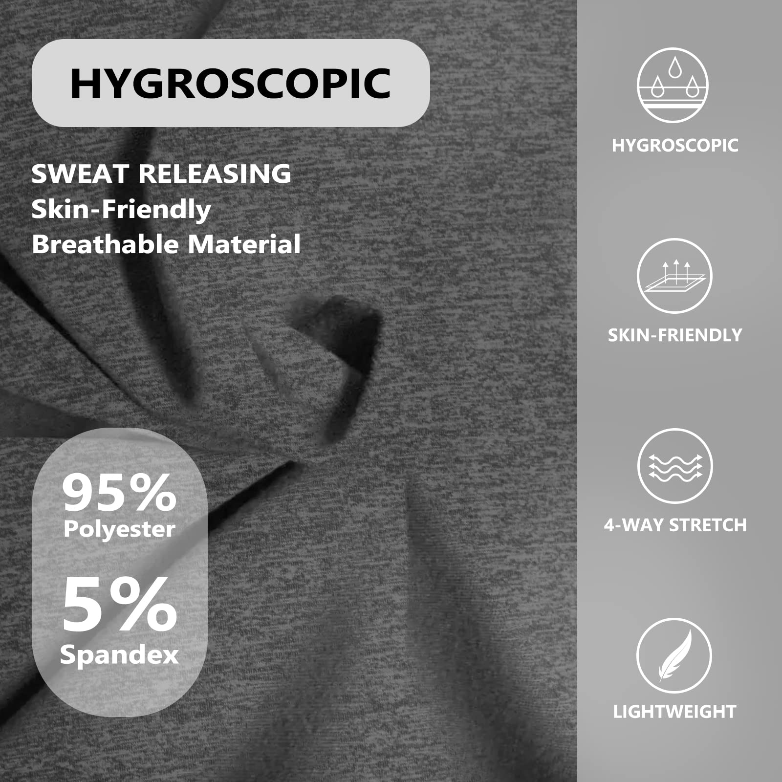 COOTRY Plus Size Workout Tops for Women Short Sleeve V Neck Loose Fit Yoge Causal Summer Shirts Dark Grey 3X