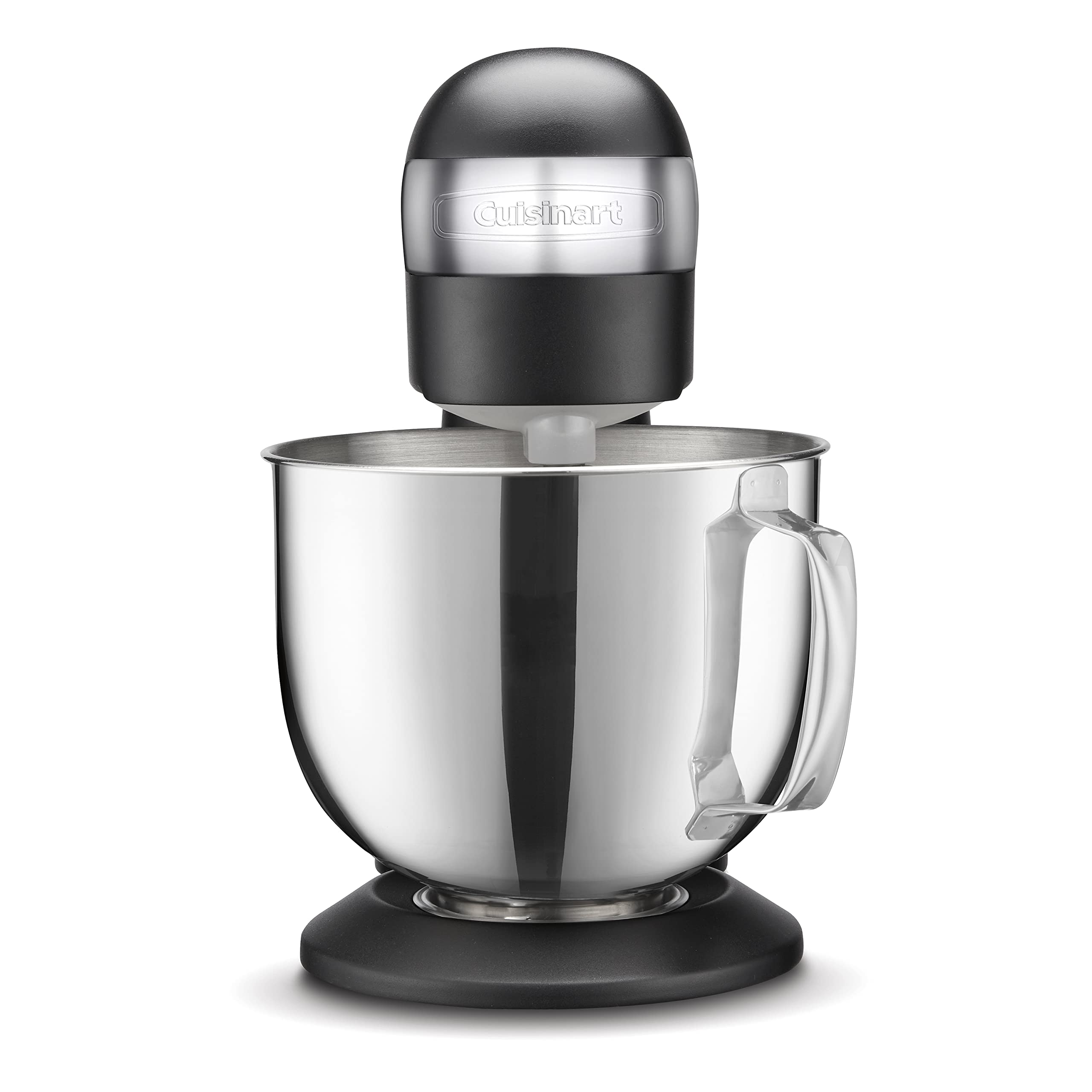 Cuisinart Stand Mixer, 12 Speed, 5.5 Quart Stainless Steel Bowl, Chef’s Whisk, Mixing Paddle, Dough Hook, Splash Guard w/ Pour Spout, Poppy Seed, SM-50PS