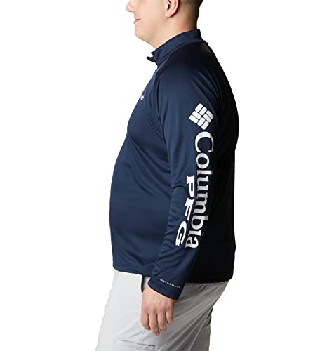 Columbia Men's Terminal Tackle 1/4 Zip, Collegiate Navy/White, 5X