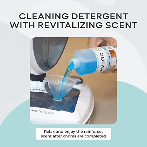 Steam & Go Floor Cleaners for Tile and Wood Floors, All Purpose Cleaner Mopping Solution, Use As Floor Cleaner, Wall Cleaner, and Tile Cleaner, Household Cleaning Supplies, Rainforest Scent, 12oz