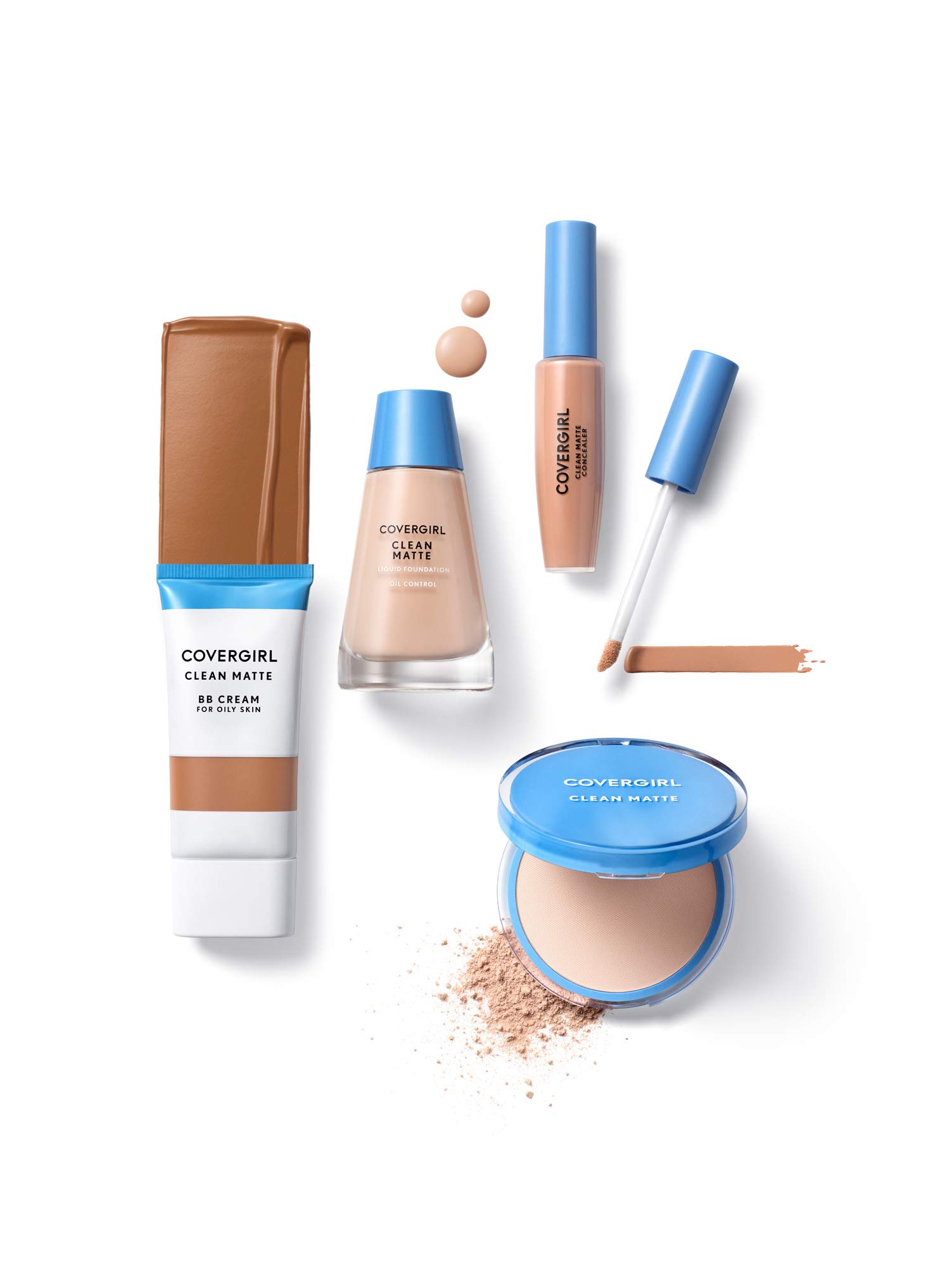 COVERGIRL Clean Matte Bb Cream for Oily Skin, Light Medium 530, 1 Fl Oz (2 Count)