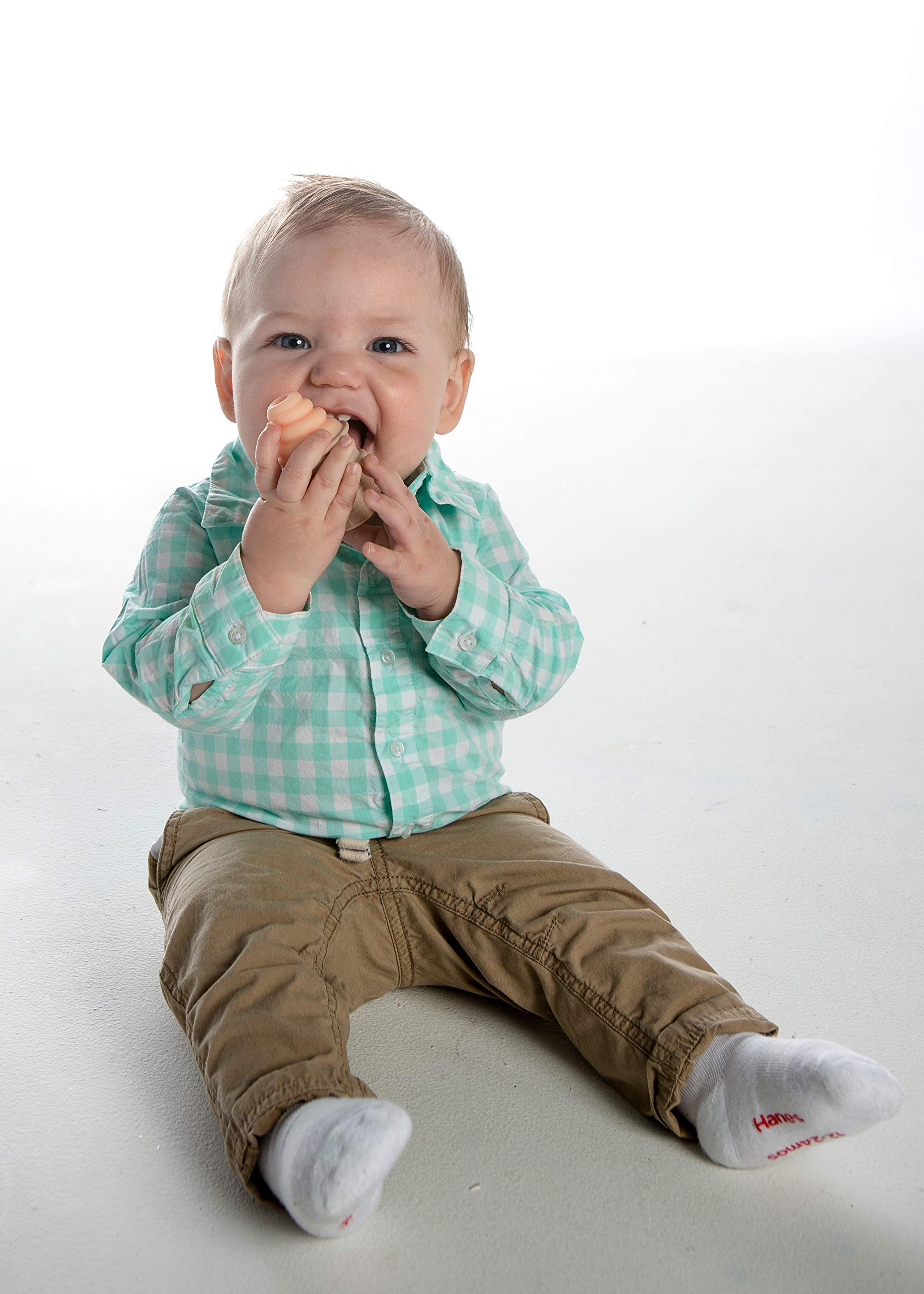 SweeTooth Ice Cream Cone Shaped Baby Teether - Magical Mint