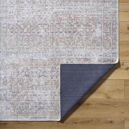 Livabliss x Our PNW Home Rainier Updated Traditional Washable Area Rug, 7'10" x 10'2", Taupe
