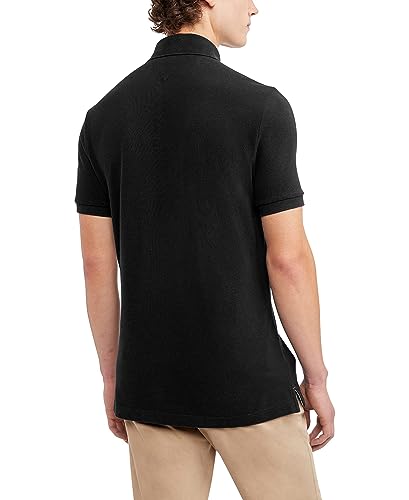 Tommy Hilfiger Men's Polo Shirt Regular Fit, Tommy Black Medium