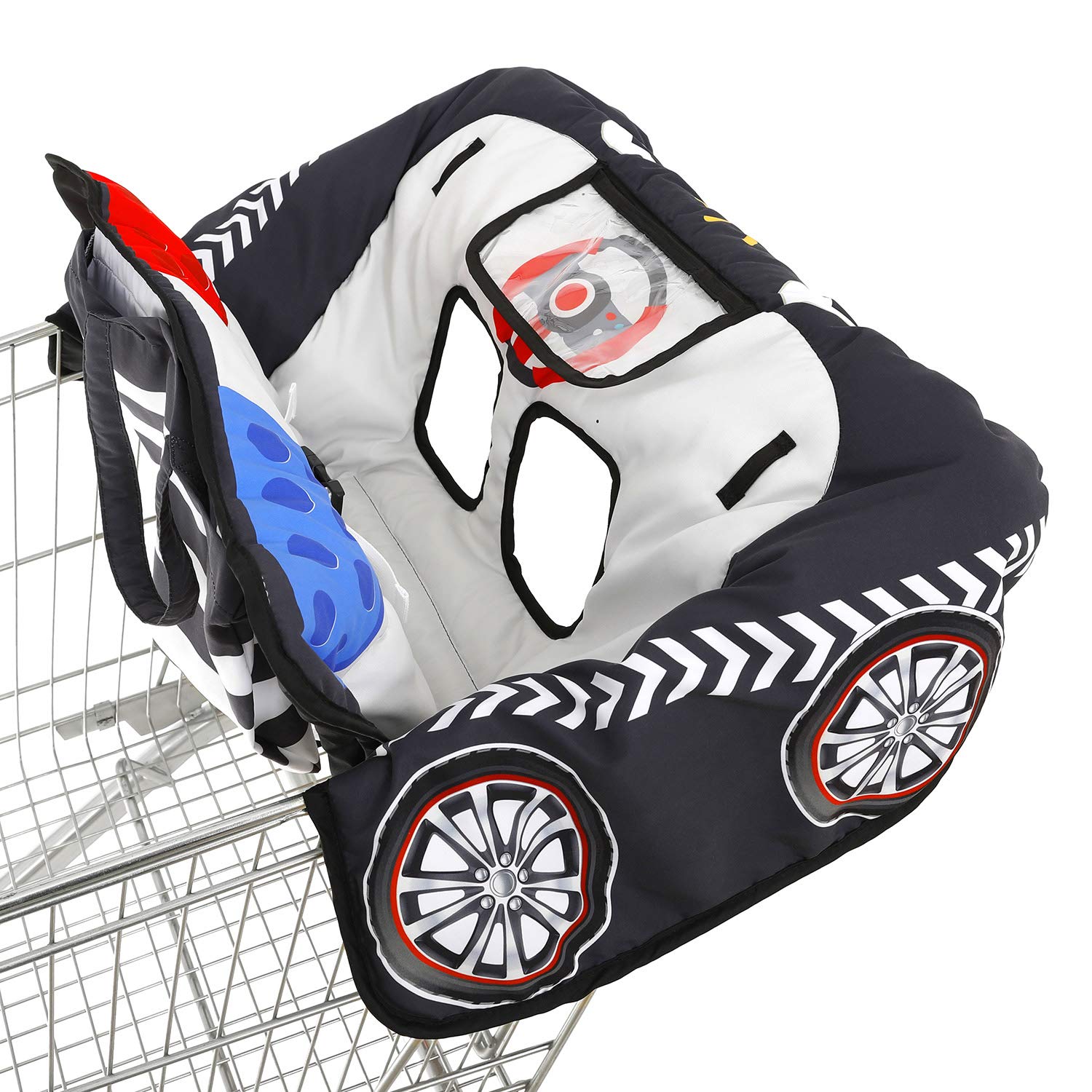 Cute Police Car Design Grocery Cart Cover for Baby