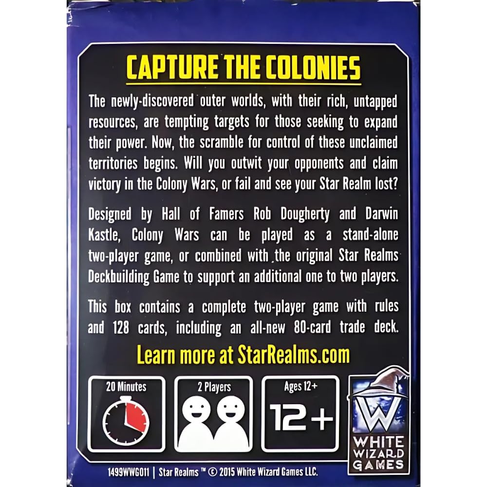 Wise Wizard Games Star Realms: Colony Wars Deckbuilding Card Game