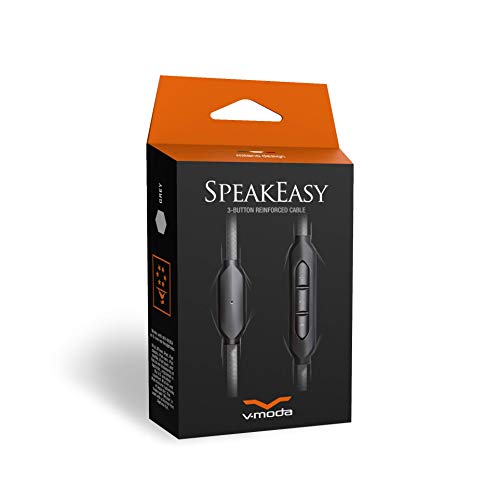 V-MODA Speakeasy 3-Button Reinforced Cable (Gray) - VC-3SZ-GREY