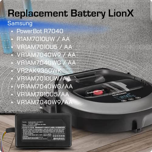 LIONX Battery for PowerBot R7040 R1AM7010UW / AA VR1AM7010U5 / AA VR1AM7010U5/AA VR1AM7010UW/AA VR1AM7040W9 / AA VR1AM7040W9/AA VR1AM7040WG / AA VR1AM7040WG/AA VR2AK93