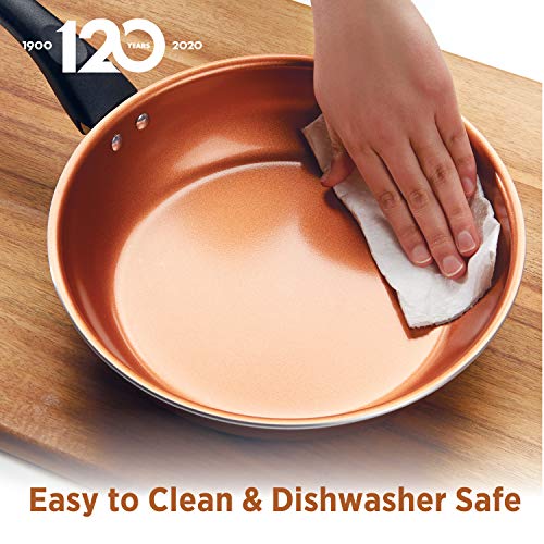 Farberware Glide Nonstick Frying Pan / Fry Pan / Skillet - 10 Inch, Brown
