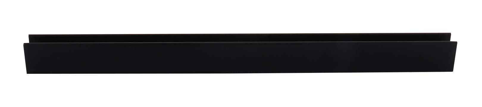 CRL SDCD38MBL Matte Black 3/8" Fixed Panel Shower Door Deep U-Channel - 95"