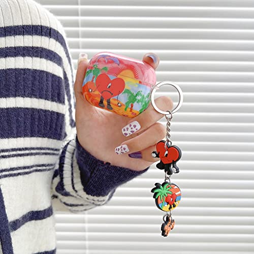 Liphontcta Cute Interesting Design Soft TPU Airpod Pro 2 Case,with Fashion Kawaii Lanyard Keychain,Suitable Man Women Girl 2022 Airpod Pro 2 Case,2019 Airpod Pro case. (Pro 2 Red)