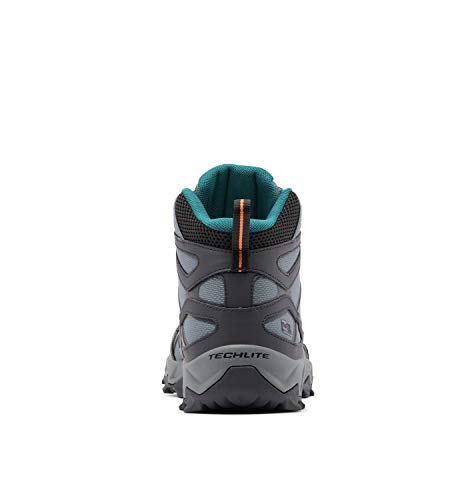 Columbia Women's High Rise Hiking Shoe, Ti Grey Steel Deep Wave, 9