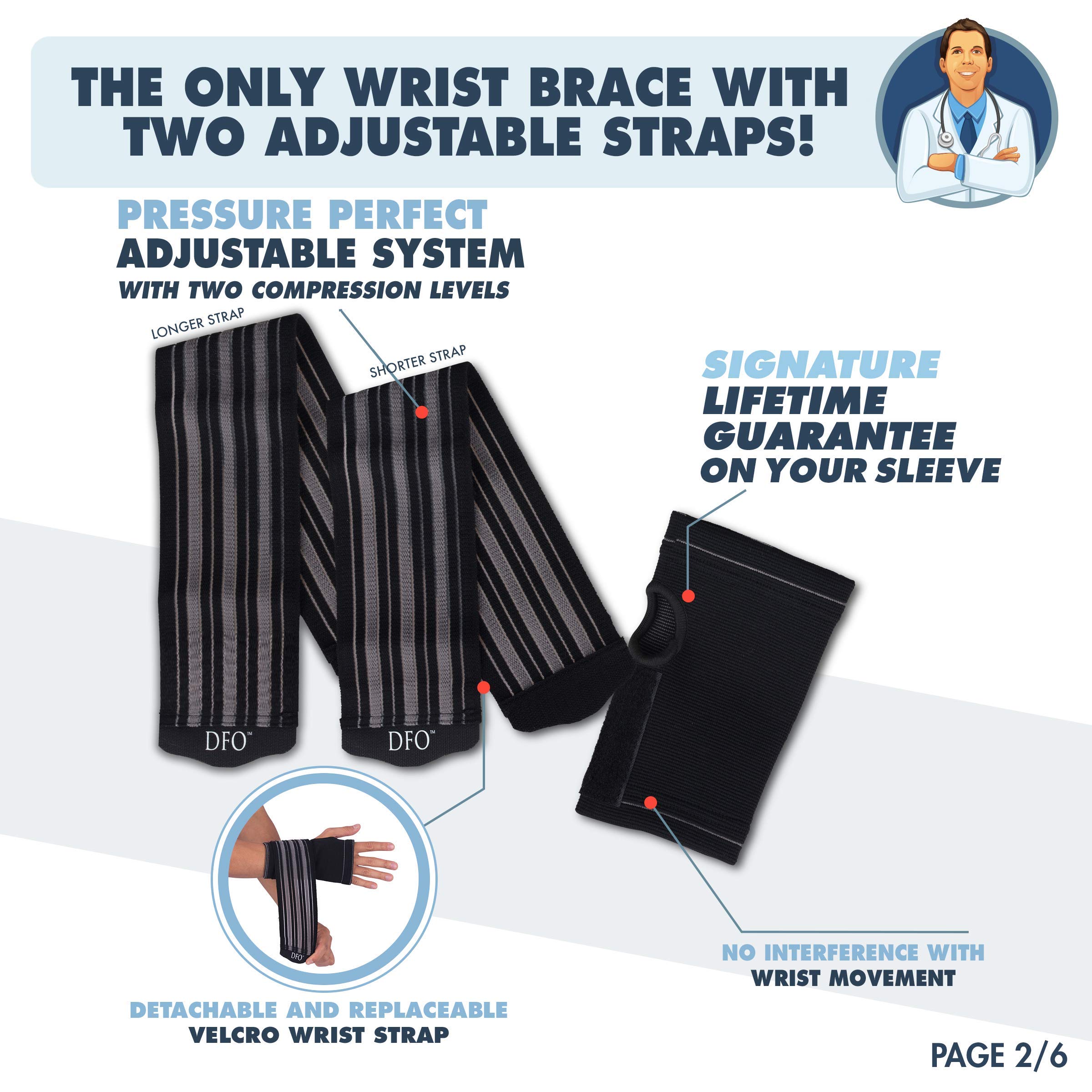 Dr. Frederick's Original Pressure Perfect Wrist Brace - Small