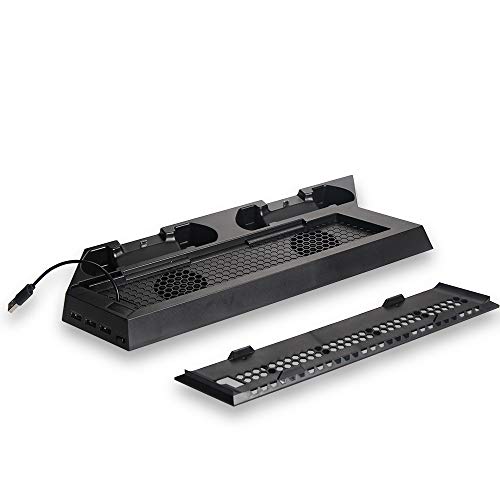 YICANG Vertical Stand with Cooling Fan Controller Charging Station for PS4 /PS4 Slim