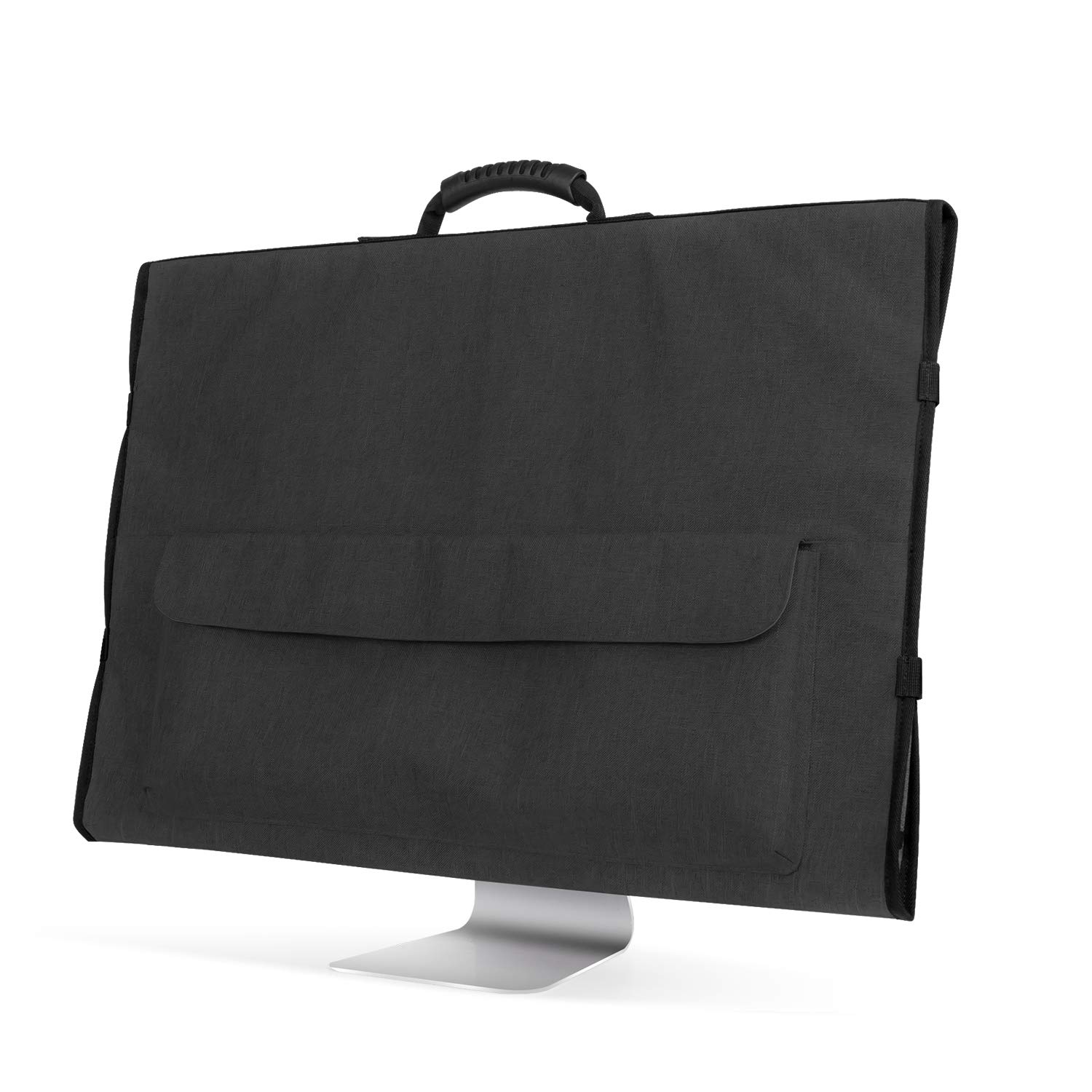 CURMIO Travel Carrying Bag Compatible for Apple 27" iMac Desktop Computer, Protective Storage Case Monitor Dust Cover Compatible with 27" iMac Screen and Accessories, Black, Patent Pending