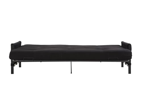 DHP Fairview Storage Futon with 6" Mattress, Black