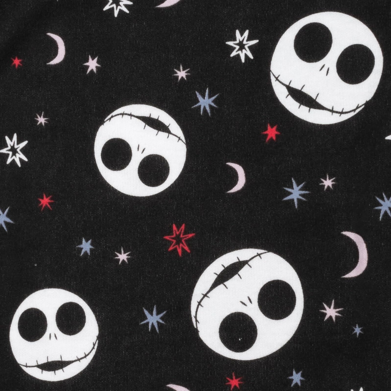Disney Nightmare Before Christmas Jack Skellington Sally Newborn Baby Girls 5 Pack Cuddly Short Sleeve Baby Bodysuits Multicolor 3-6 Months