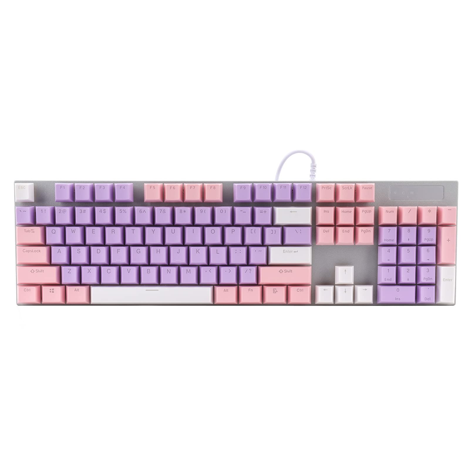 LBEC Gaming Keyboard, 104 Key Mechanical Keyboard Wired Plug and Play for PC (Red Switch)