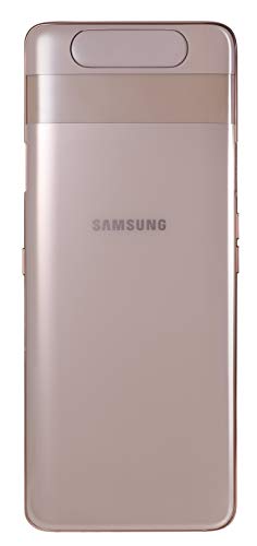 Samsung Galaxy A80 SM-A805F/DS 128GB Dual-SIM (GSM Only, No CDMA) Factory Unlocked 4G/LTE Smartphone - International Version (Angel Gold)