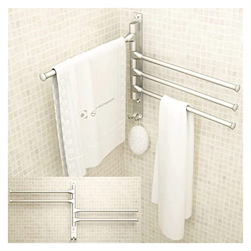 Towel BAR Rack Towel Shelfs,Space Aluminum Rotate Towel Rack Bathroom Towel Hanging Rod Bathroom Towel Rack Activity Towel Bar/C (Color : C)