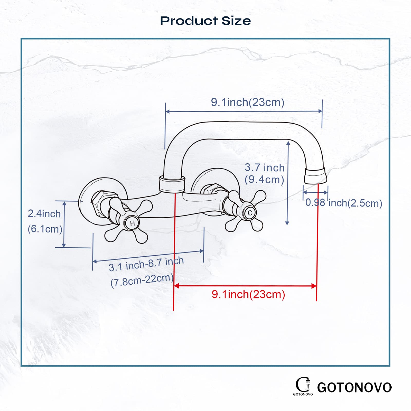 Oil Rubbed Bronze 8’’ Shower Faucet 2 Lever Handle Bathtub Spout 3 Function Bathroom Wall Mount Kitchen Faucet 8’’ Center 9’’ Spout Reach 2 Cross Handle Victorian Kitchen Sink Faucets
