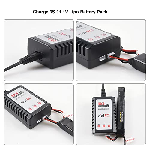 Soshine Smart Airsoft Lipo Battery Charger,2S 3S Cells 10W Balance Lipo Charger for 7.4V 11.1V Airsoft Gun Battery