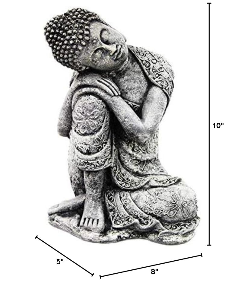 Thai Buddha Statue Home and Garden Yoga Decor Concrete Statuary Asian Collection