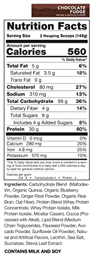 Rivalus Clean Gainer - Chocolate Fudge 10 Pound - Delicious Lean Mass Gainer with Premium Dairy Proteins, Complex Carbohydrates, and Quality Lipids, No Banned Substances, Made in USA
