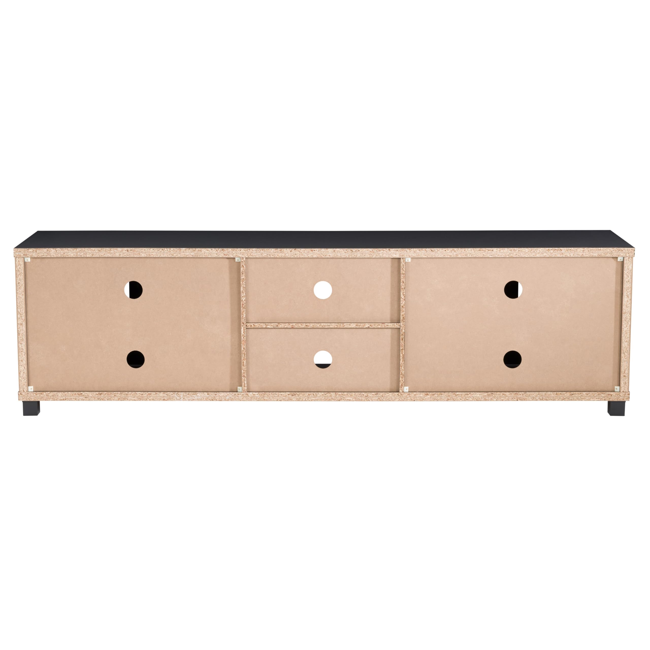 CorLiving Fremont Black Ravenwood TV Bench for TVs up to 90"