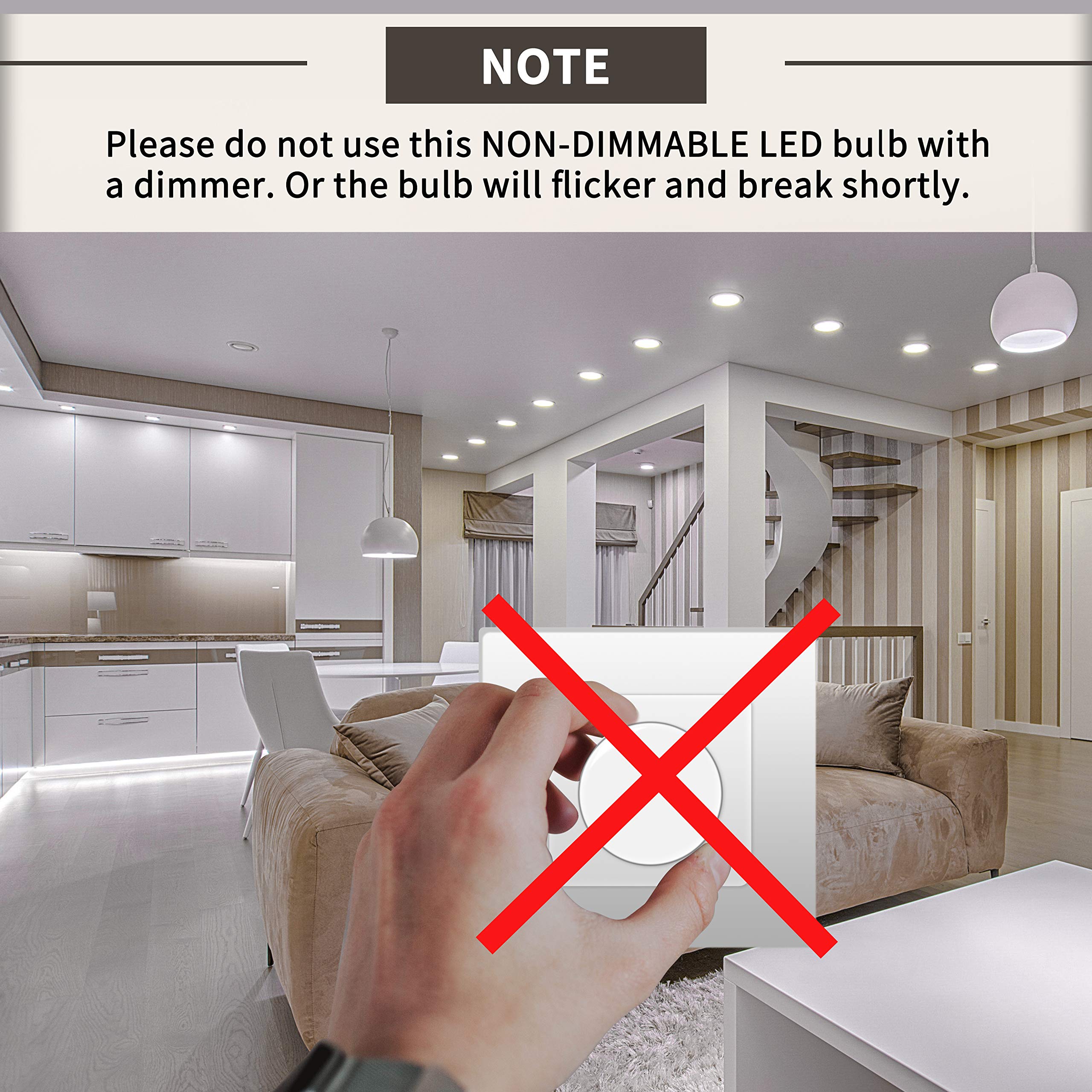 DiCUNO G8 LED Bulb, 4W Daylight White 6000k, Under Cabinet Counter Light, 40W Equivalent Halogen Replacement, 10Pcs, Note: Must Check Size Before Purchase (See Picture 2&3)