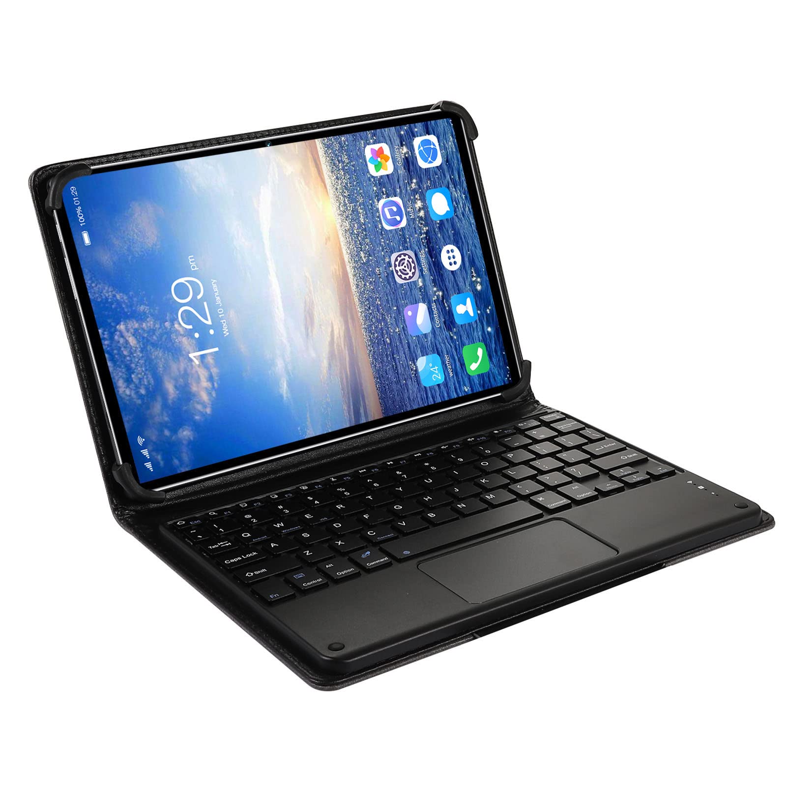 Cryfokt Android 12 Tablet, 10.1 Inch Tablet, 8GB RAM 256GB ROM, FHD Octa Core CPU, 5G WiFi 4G LTE Office Tablet with BT Keyboard, 7000mAh Tablets for Family, Students, Business People