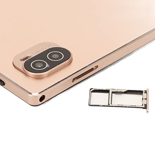 LBEC Tablet PC, 20MP Camera Gold Color 100240V 128GB Tablet 10 Inch IPS for Study (US Plug)