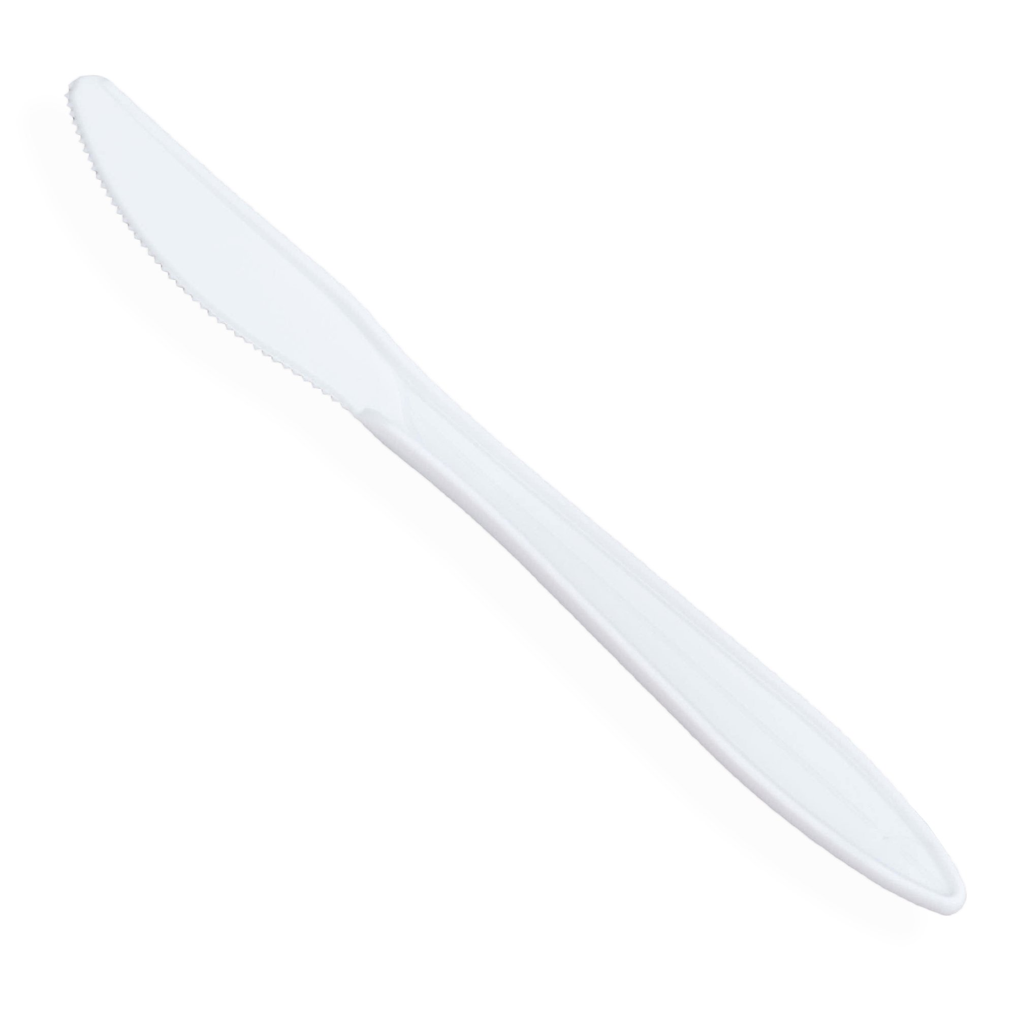 Comfy Package 400 Light-Weight White Disposable Plastic Knives