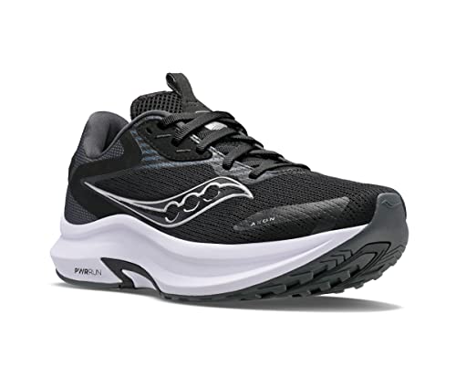 Saucony mens Axon 2 Running Shoe, Black/White, 12 US