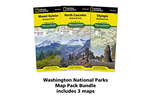 Washington National Parks [Map Pack Bundle] (National Geographic Trails Illustrated Map)