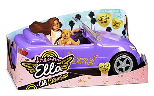 MGA Entertainment Dream Ella Car Cruiser - Purple | Convertible Car | Fits Two 11.5" Fashion Dolls,Multicolor