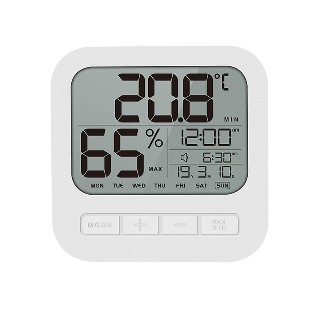 LNYHLXS Household Electronic Thermometer Indoor Room Temperature and Humidity Meter Bracket Wall Mounted