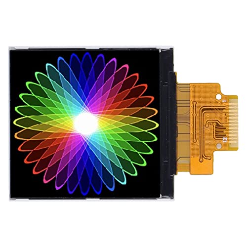 LCD Display Module, 1.54in IPS LCD Screen SPI Interface Bright Clear High Light Transmittance Power Saving Embedded ST7789V Drive for Controller Board