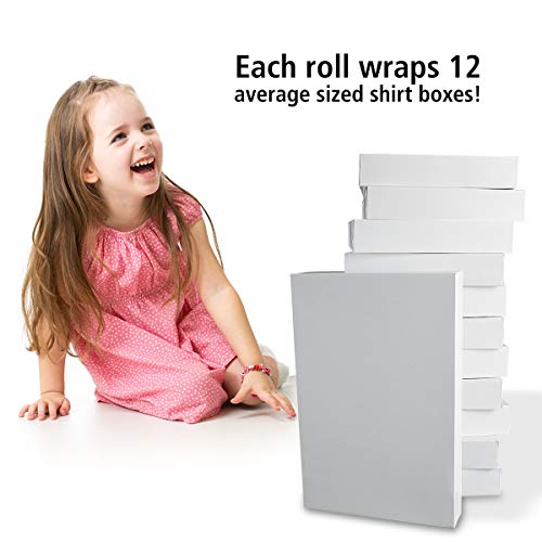 Current Merry Christmas Wishes Foil Rolled Wrapping Paper - Premium Jumbo 23-Inch x 20-Foot Christmas Gift Wrap Roll, 38 Square Feet Total