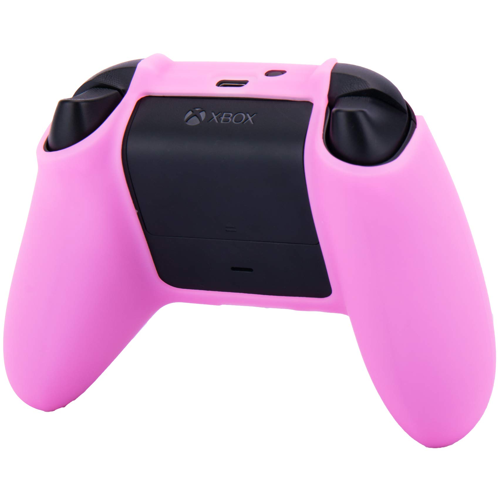 YoRHa Silicone Thickened Cover Skin Case for Xbox Series X/S Controller x 1(Pink) with Thumb Grips x 10