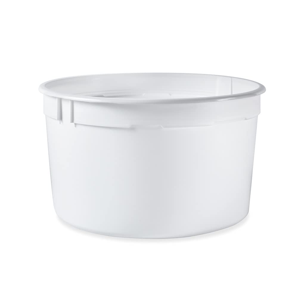 ePackageSupply 1 Gallon (128 oz) Food Storage Containers with Lids - Freezer and Microwave Safe Storage Containers, Round Plastic Containers with Lid, BPA Free, 3 Pack