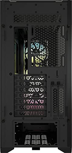 Corsair iCUE 5000X RGB Tempered Glass Mid-Tower ATX PC Smart Case - Black