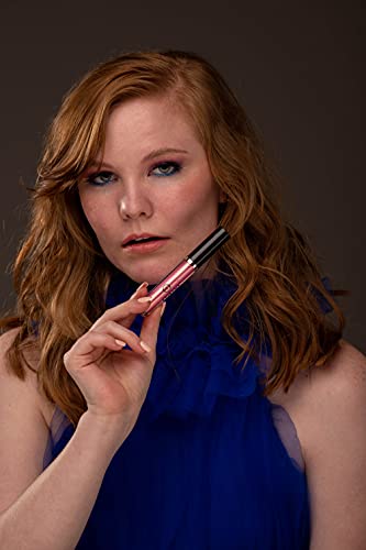 EPILYNX by Dr. Liia Vegan Moisturizing, Long Lasting Lip Gloss - Satin & Glitter - Allergen Free for Sensitive Skin - Shimmer Pink