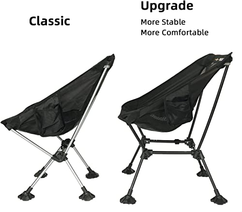 ROCK CLOUD Portable Camping Chair Ultralight Folding Chairs Outdoor for Camp Hiking Backpacking Lawn Beach Sports Blue