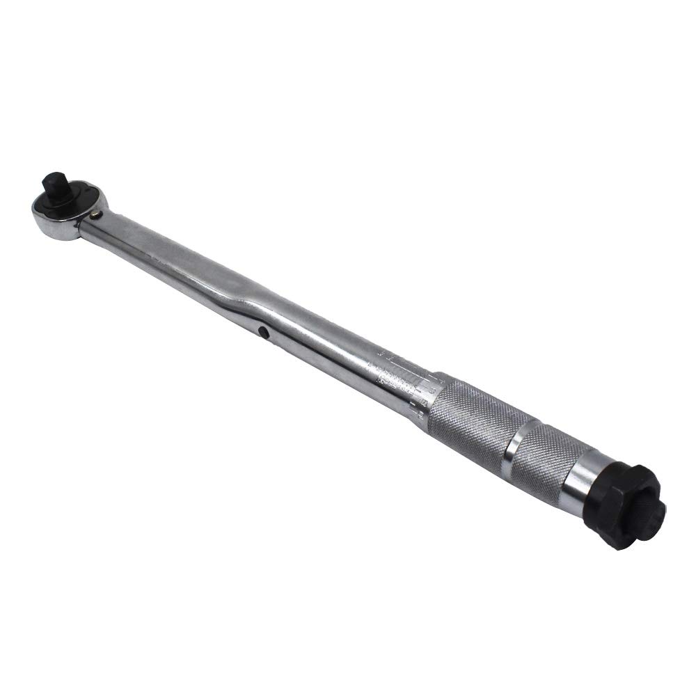 Drive Click Torque Wrench Set 10-150 ft/lb(13.6-203.5Nm) with 3/8" Adapter and 5" Long Extension Bar
