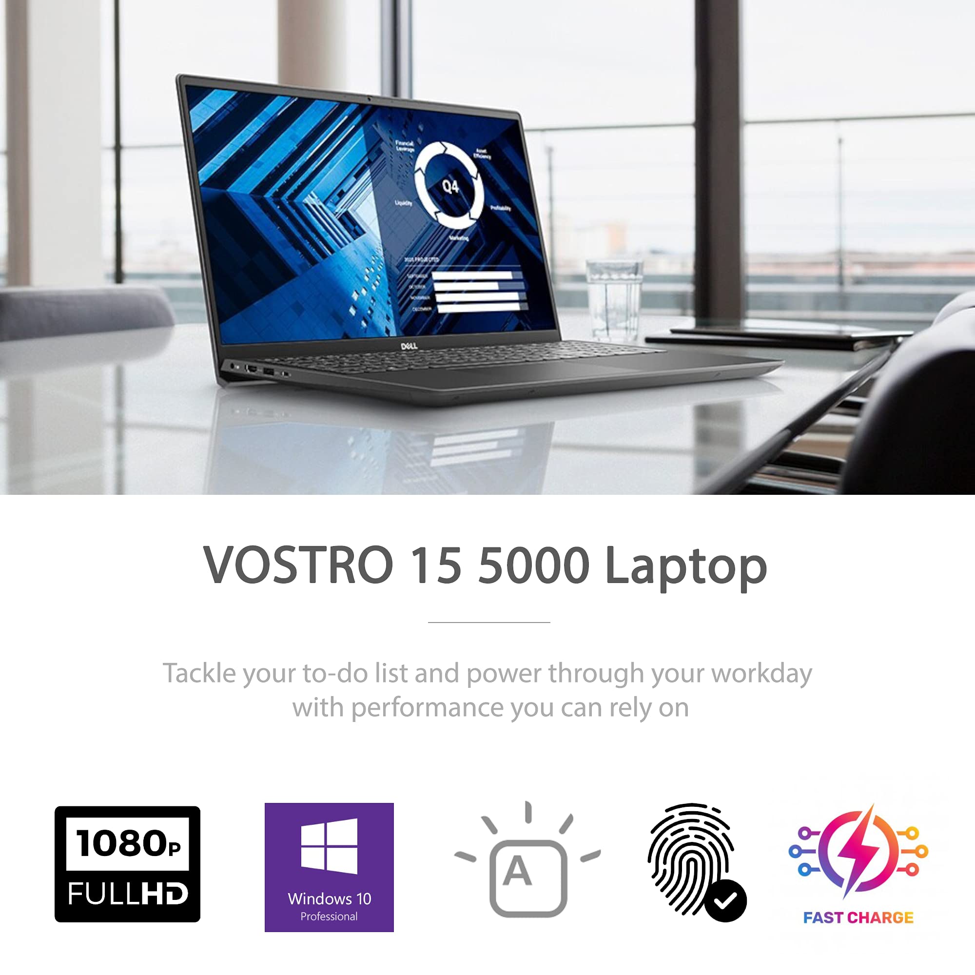 Dell Newest Business Laptop Vostro 5510, 15.6" FHD LED Backlight Display, i7-11370H, 32GB RAM, 1TB SSD, Webcam, Backlit Keyboard, Fingerprint Reader, WiFi 6, Thunderbolt 4, Win 10 Pro