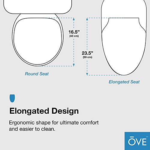 Ove Decors Virtuoso Bidet Toilet Built-in with Tank Elongated, Automatic Flushing, Heated Seat, Soft Close, ECO Mode with Remote Control