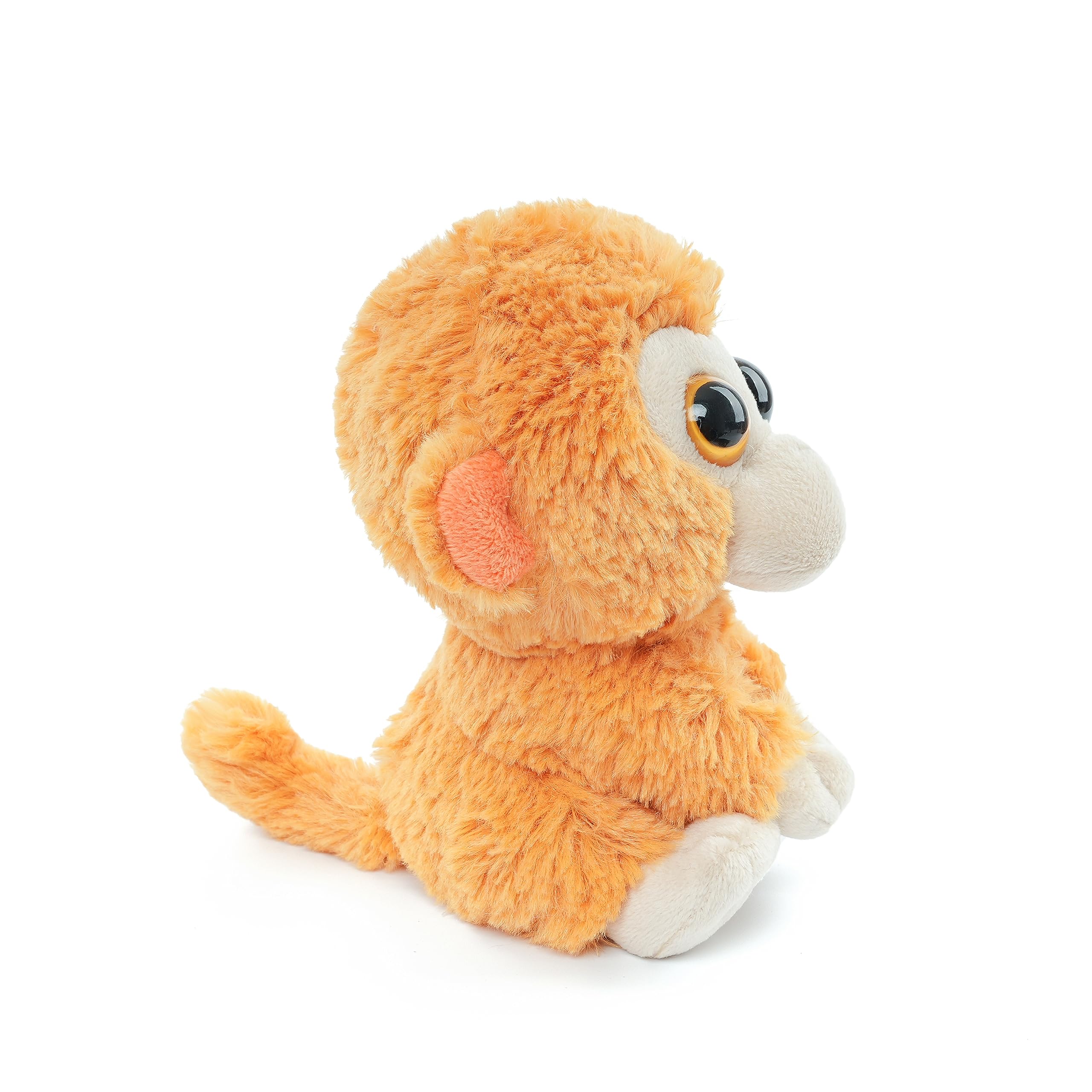 WEIGEDU Baby Small Monkey Toy Stuffed Animal, Cute Plush Gifts for Kids Birthday Bedtime Easter, 5.9" Yellow Golden